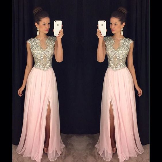 High Quality Prom Dress,a Line Prom Dress,beaded Prom Dress,sexy Prom ...